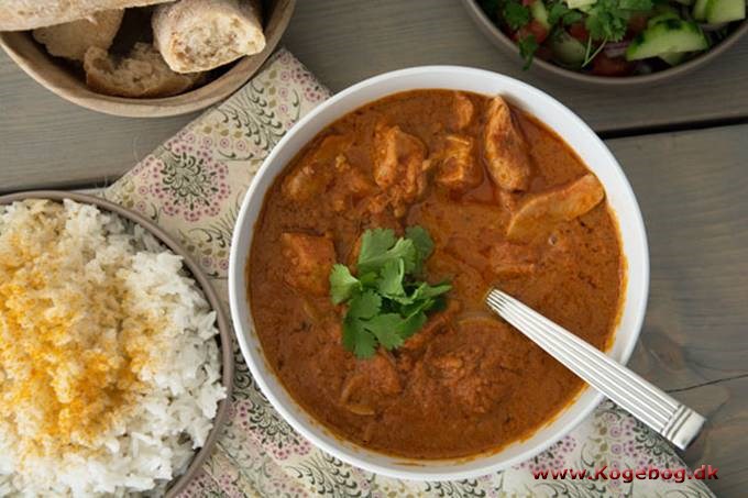 Butterchicken - opskrift på klassisk indiske Murgh makhani