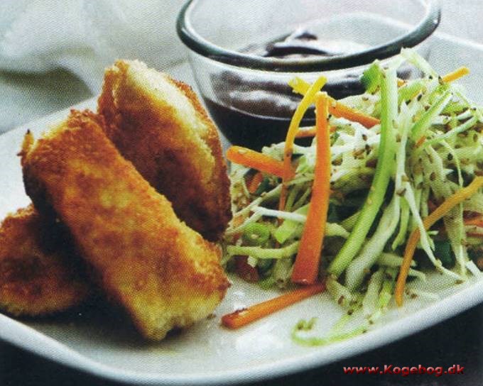 Nuggets med sur-sød dip og råkost - din opskrift