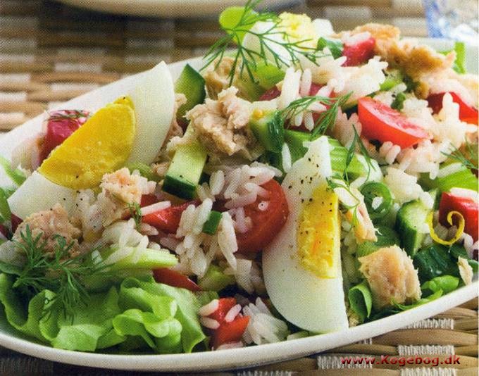Rissalat med tun og æg - opskrift på en forret eller frokost