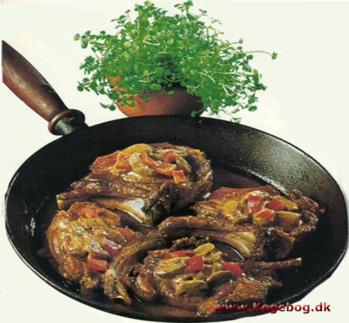 Koteletter med lækkert tilbehør - opskrifter fra Kogebog.dk