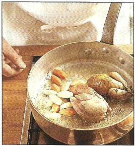 Vagtel med surkål og glaserede urter – bedst på Kogebog.dk🎯