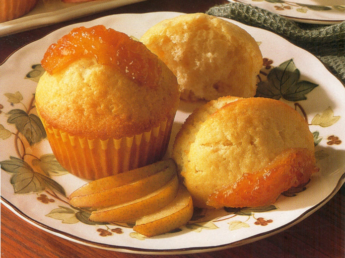 Saftige pæremuffins - prøv Kogebog.dk først 💘