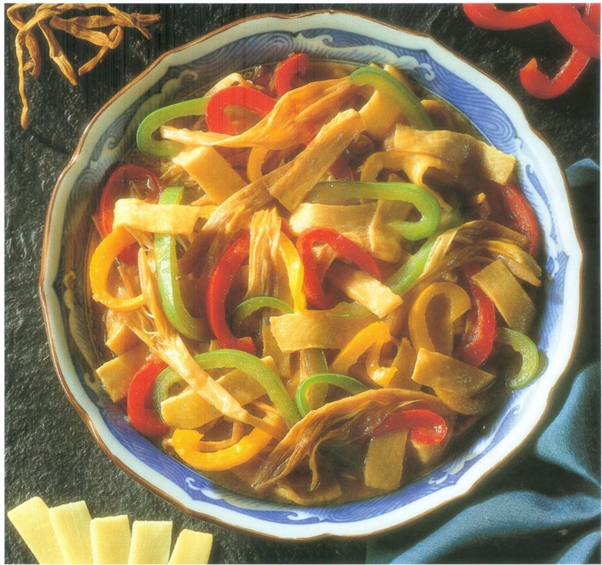 Gyldne nåle med bambusskud - Indbydende fotos i Kogebog.dk 💘