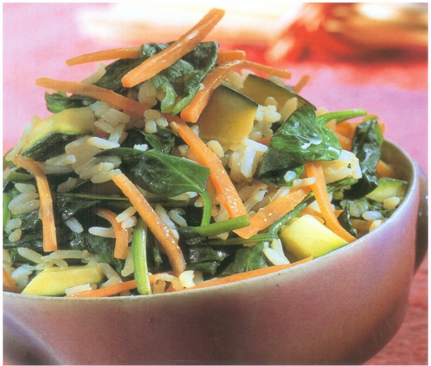 Ris med grønsager - Indbydende fotos i Kogebog.dk 💘