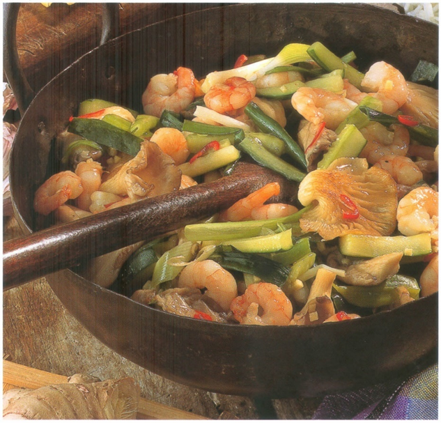 Stegte rejer med østershatte - fine fotos i Kogebog.dk 💘