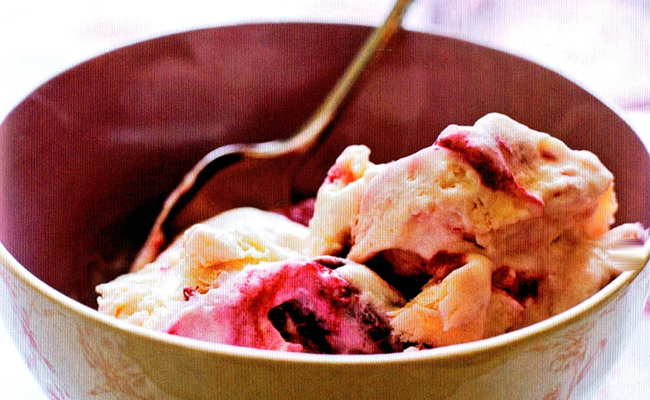 Mandel-hindbær is - Bare bedst