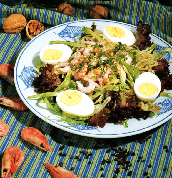 Rejer med æg og valnødder - prøv Kogebog.dk i dag 💘