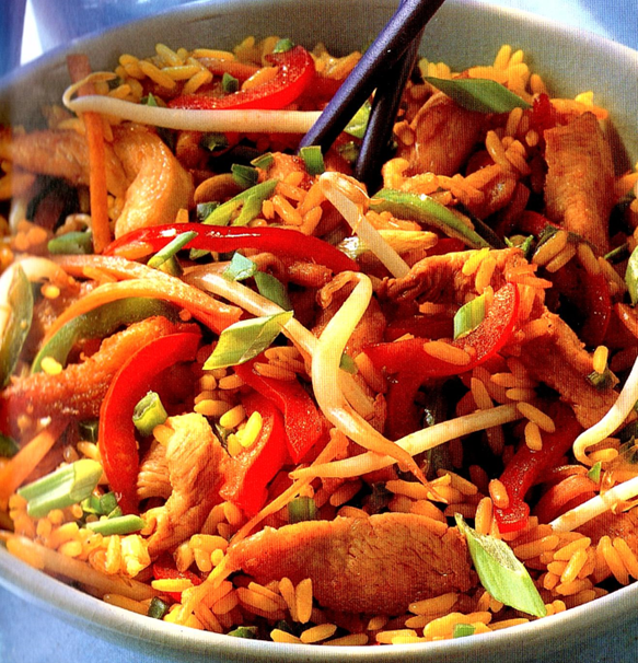 Kyllingeoverlår med ris - nem opskrift Kogebog.dk