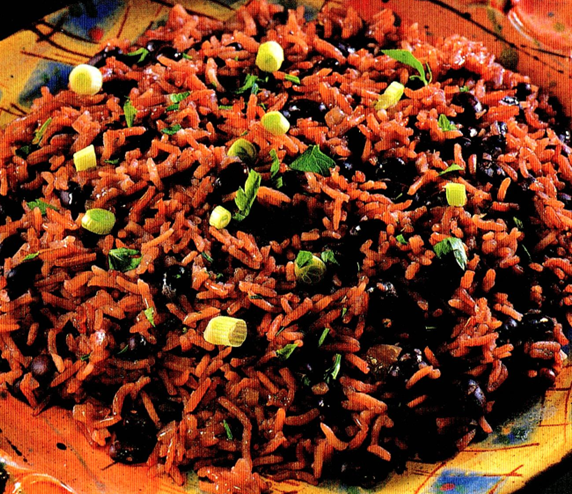 Ris med sorte bønner - nem opskrift Kogebog.dk